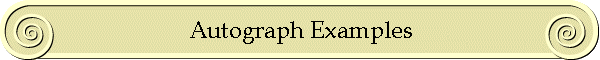 Autograph Examples