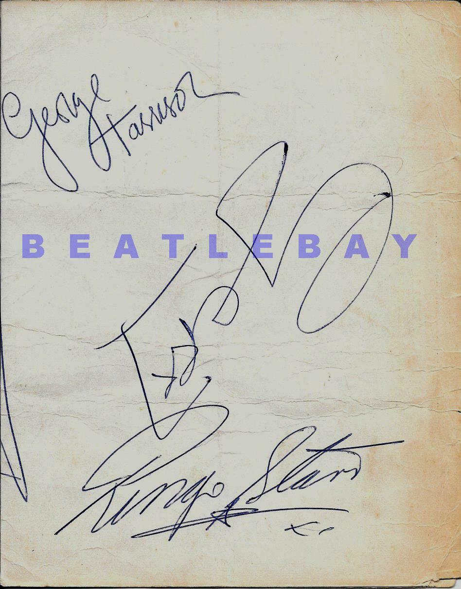 Real Beatles Autographs