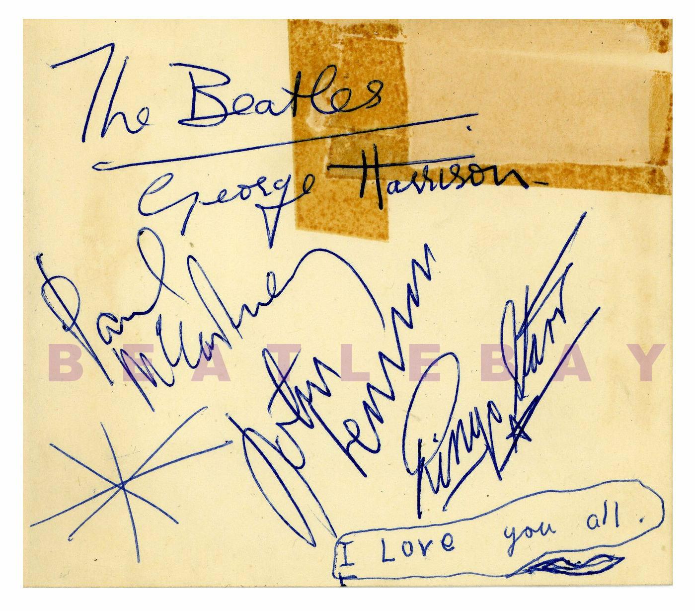 Real Beatles Autographs
